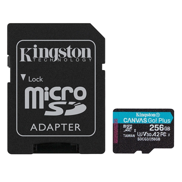 Cartão de Memória Micro SD 256GB Canvas Go Plus - Kingston - ARMAZENAMENTO - CARTÃO DE MEMÓRIA ...